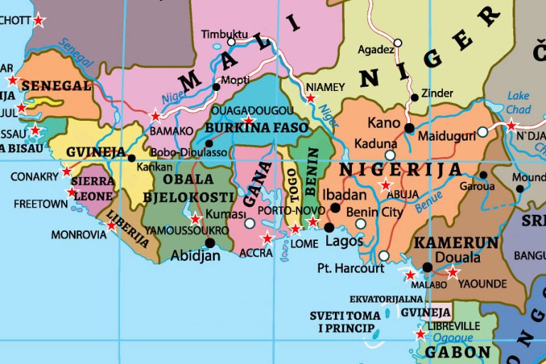 Karta svijeta politička (hrvatski ili engleski) - PLAKATI.COM.HR